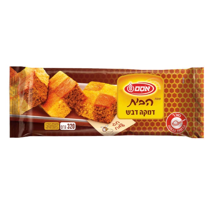 Osem Honey Cake Checkerboard, 320 Grams, From Israel, Kosher Certified ...